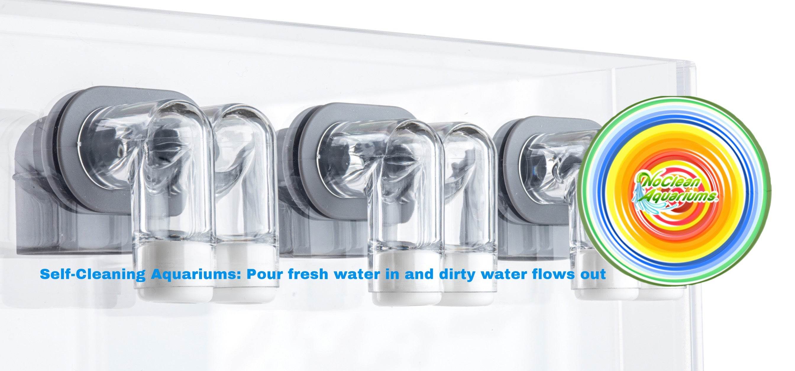 WATERFALL STAND | EASY Water Changes | 5 Gallon Self-Cleaning Aquarium ...